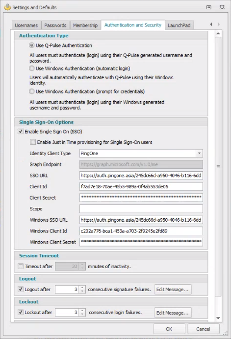 Configuring Single Sign-On (SSO) – Quality Management (Professional)