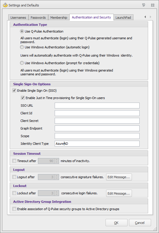 Configuring Single Sign-On (SSO) – Quality Management (Professional)