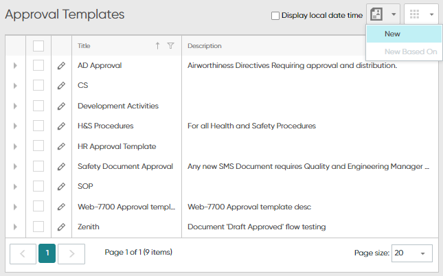 Configuring Document approval templates – Quality Management (Professional)