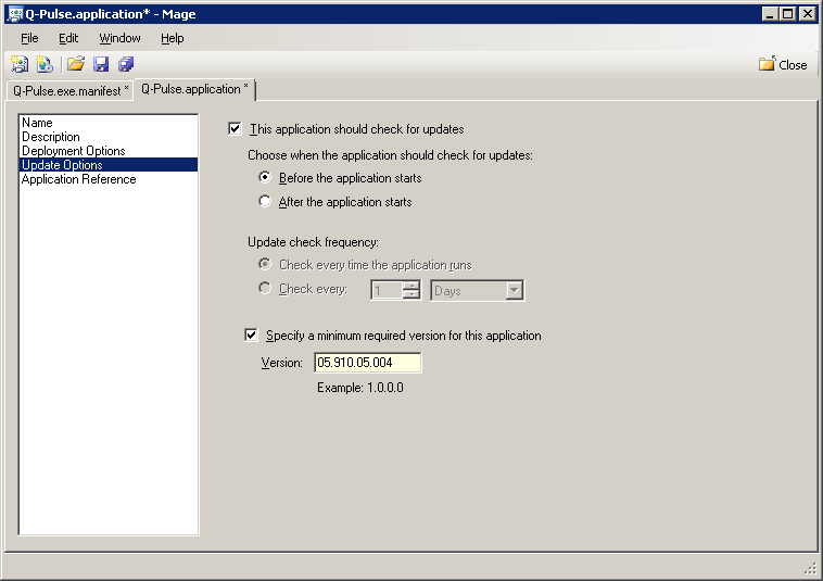 Performing a Client Update Using ClickOnce – Quality Management ...